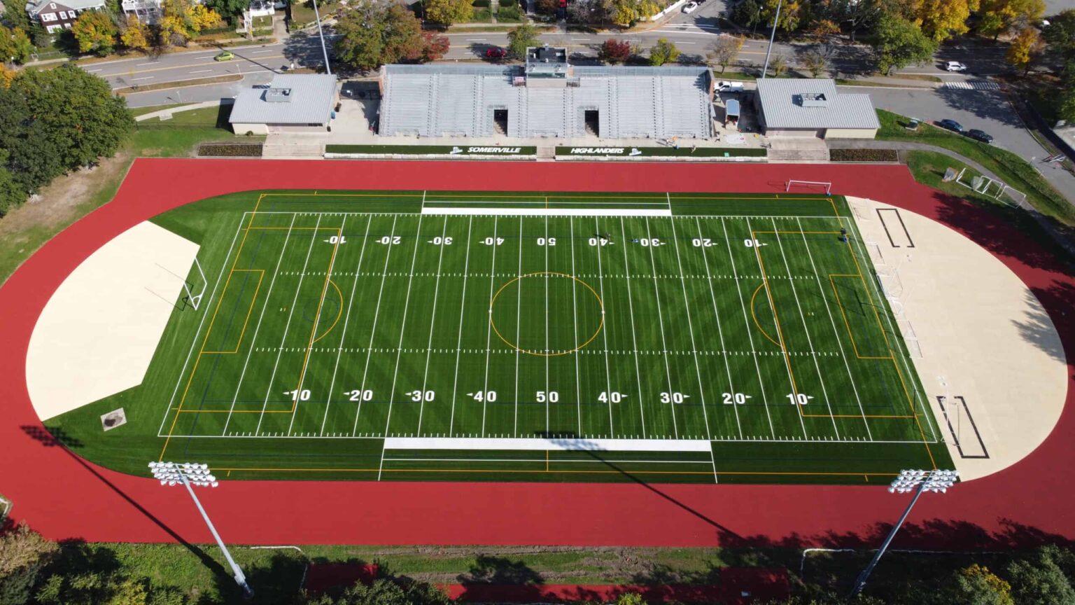 Dilboy Stadium - Brock USA - Shock pads and infill for artificial turf